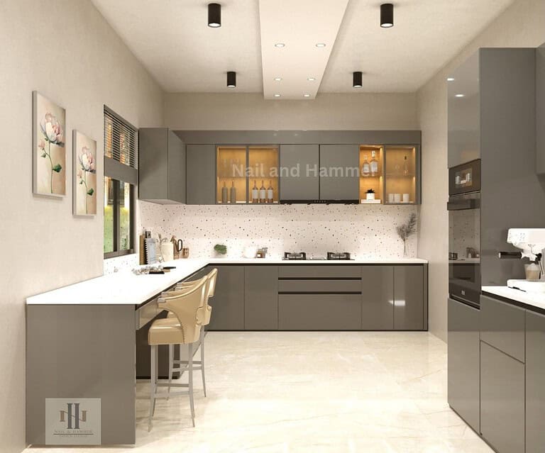 Budget friendly modular kitchen design in 2024 - Nail and Hammer